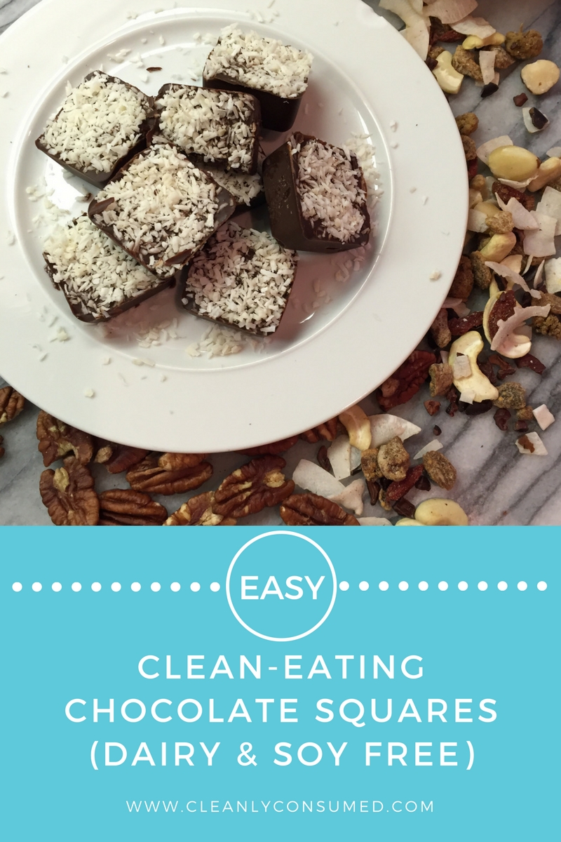 Clean eating chocolate squares - Cleanly Consumed